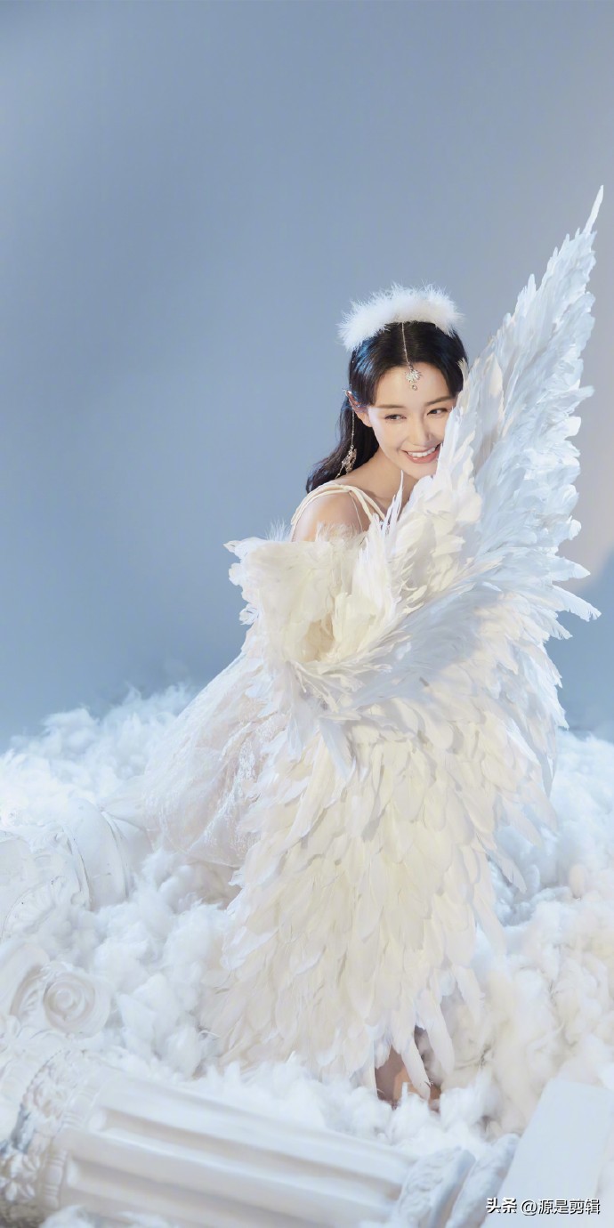 Jiang Yiyi white angel wallpaper photo appreciation - iMedia