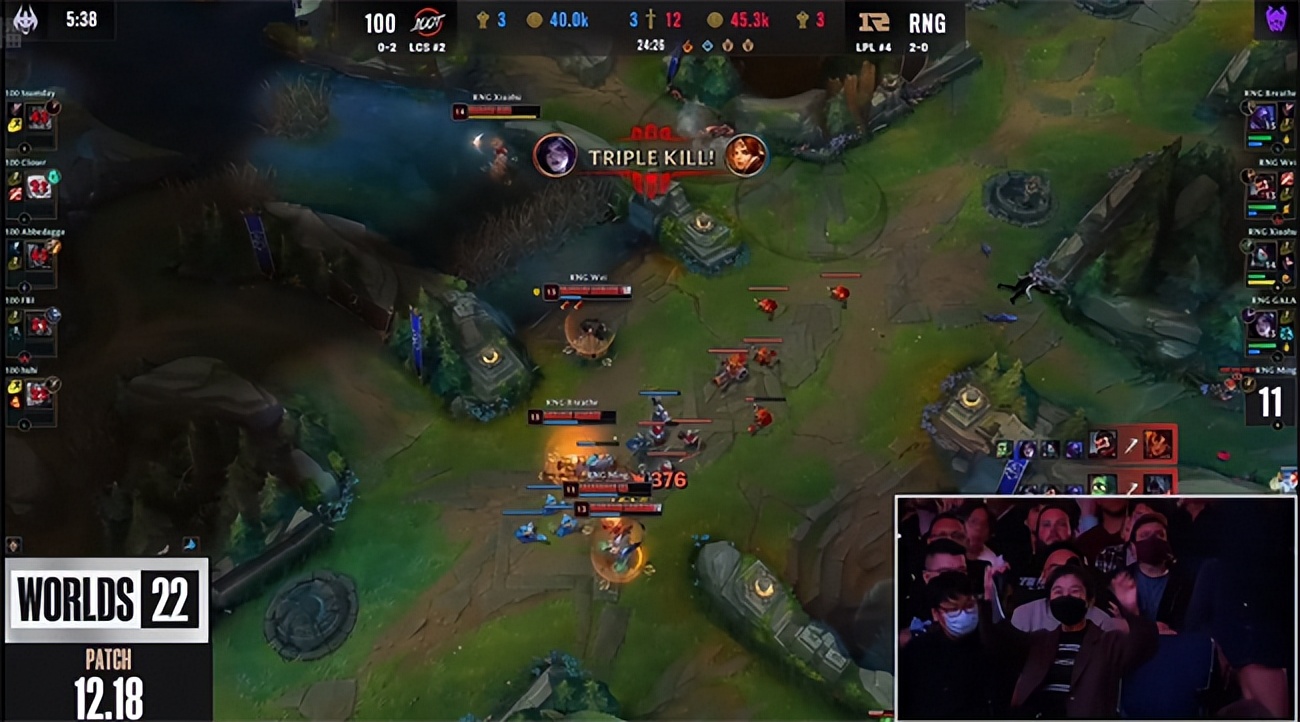 LOL-S12 group stage: Ming Amumu opened the group beautifully, RNG defeated 100T to win three ...