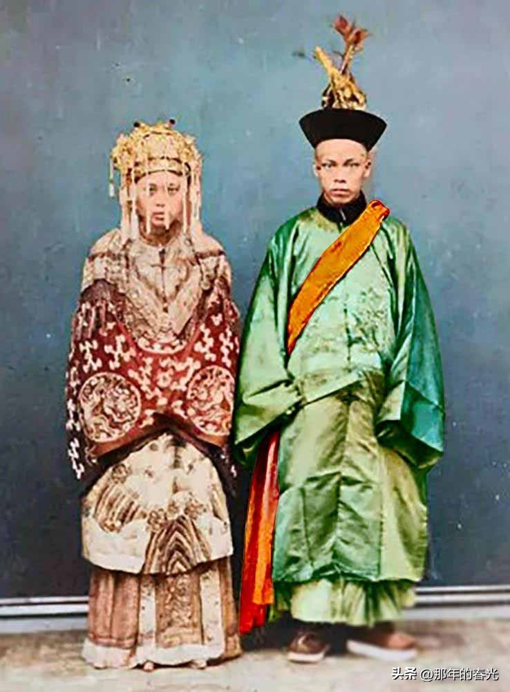 Old photos colored in the late Qing Dynasty, there are legendary guards ...