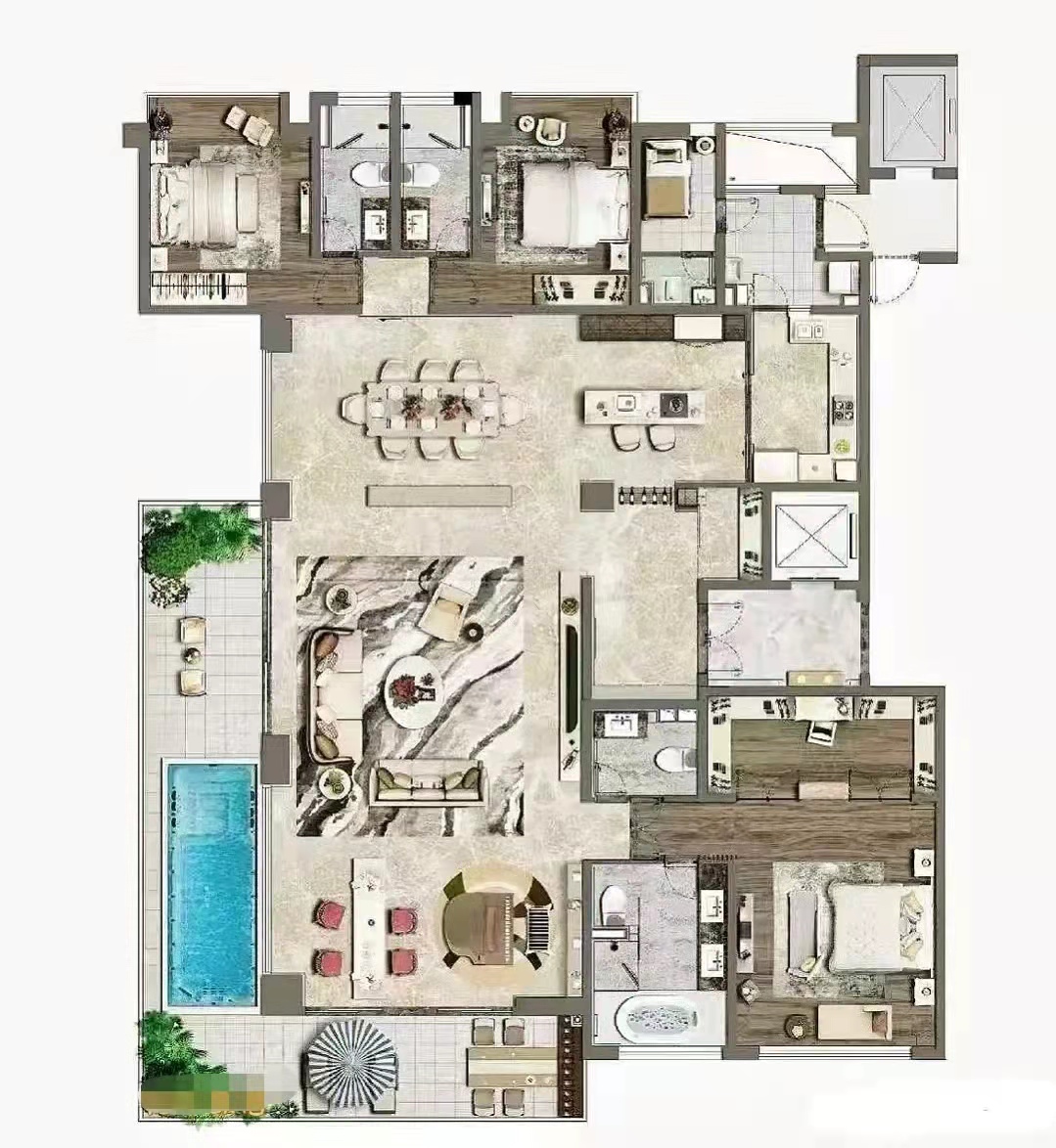 360 square meters of super large flat, the ultimate luxury - iNEWS