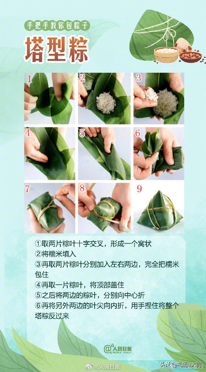 6 kinds of Zongzi wrapping method Raiders - iMedia