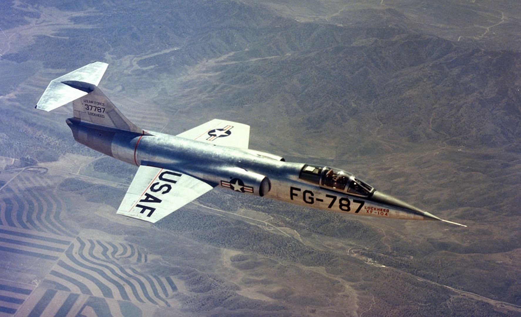 The US F-104 fighter jet, although accidents continued during its ...