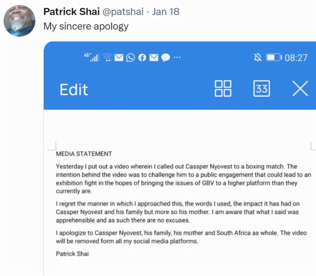 Actor Patrick Shay hanged himself at home after publicly apologizing ...