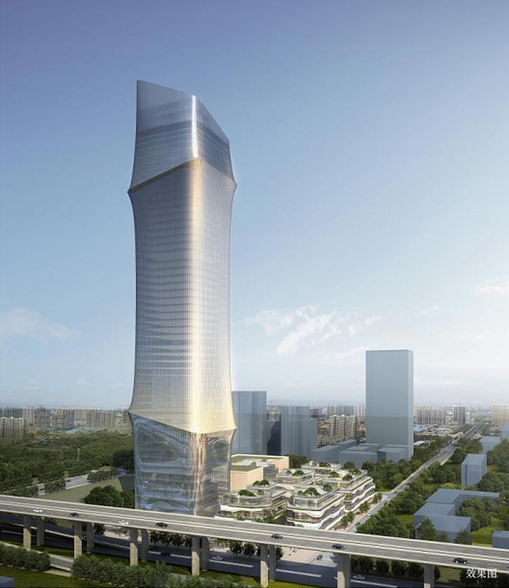 260 meters! Chengdu's new landmark - Yongli International Building ...