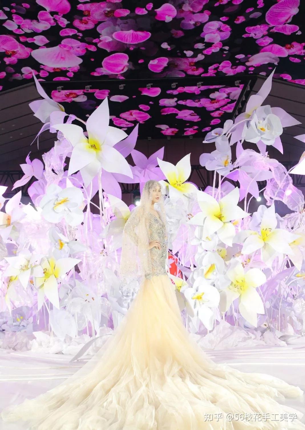 2022 CCTV Spring Festival Gala stage handmade large-scale paper flower ...