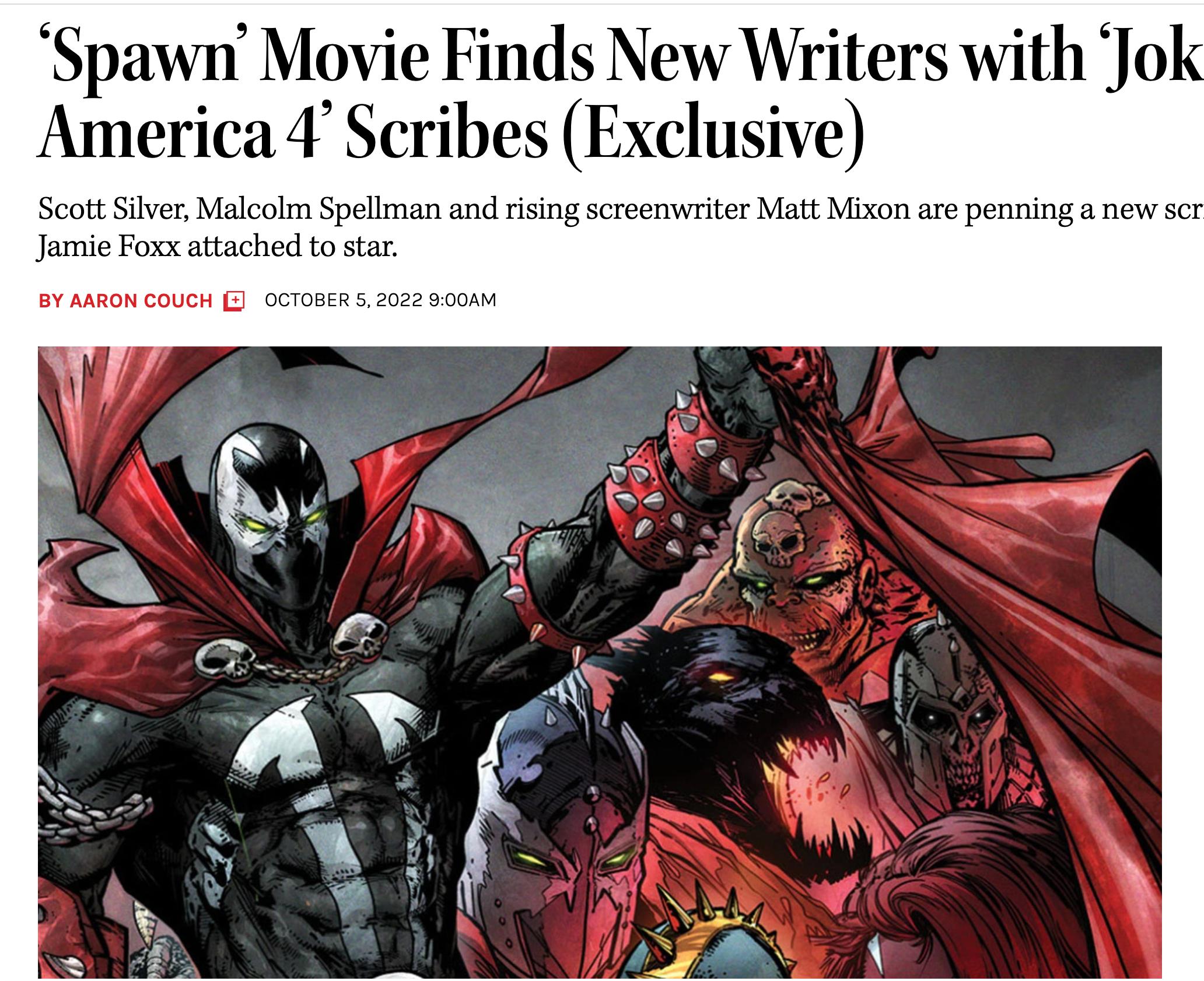 Aron feels the situation of "Spawn" is delicate, "Joker" screenwriter ...