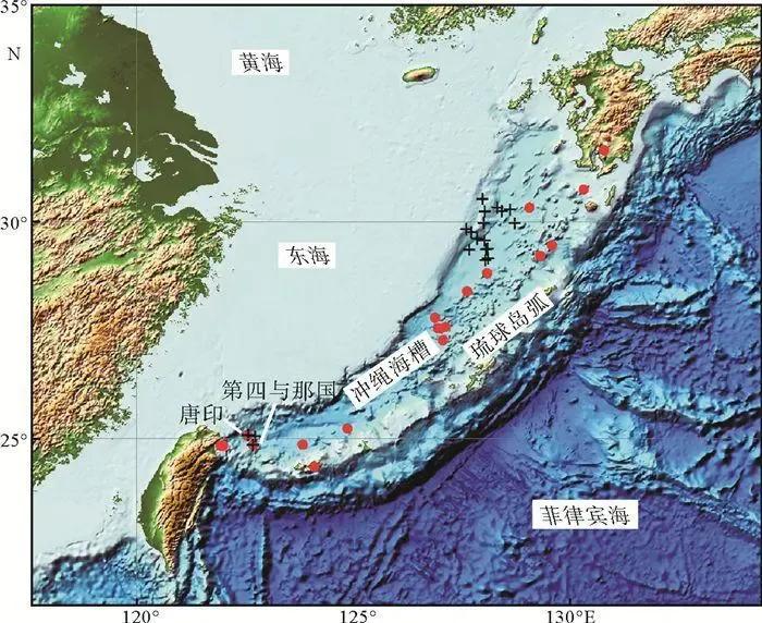 Topographic map of the Ryukyu Islands and Okinawa - iNEWS