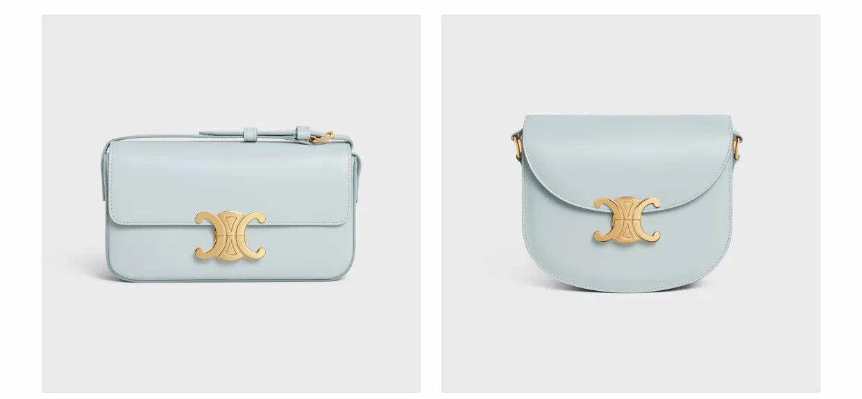 CELINE 2023 Spring/Summer Collection Bags: Mirror Silver & Soft Blue ...