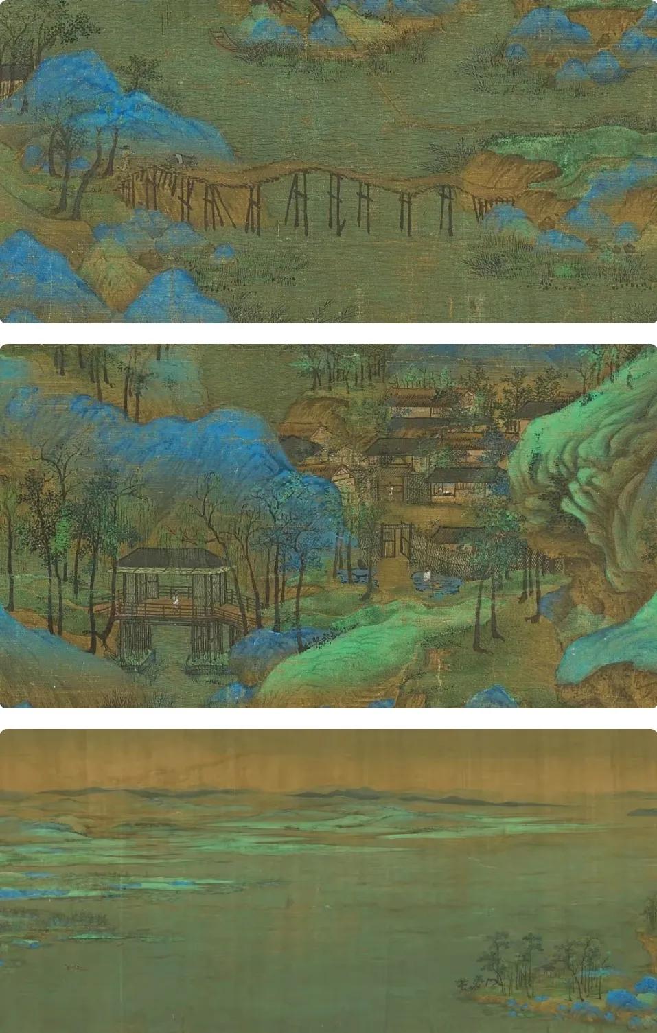 Appreciation of Wang Ximeng's painting "A Thousand Miles of Rivers and ...