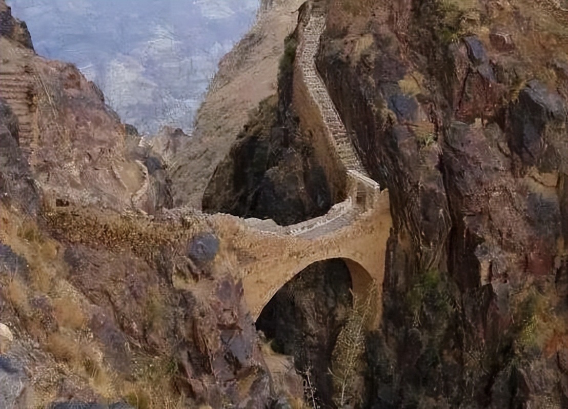 The most mysterious bridge in the world, built between two mountains ...