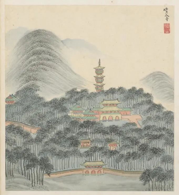 The pair of landscape sketches in the Ming Dynasty are the best of the ...
