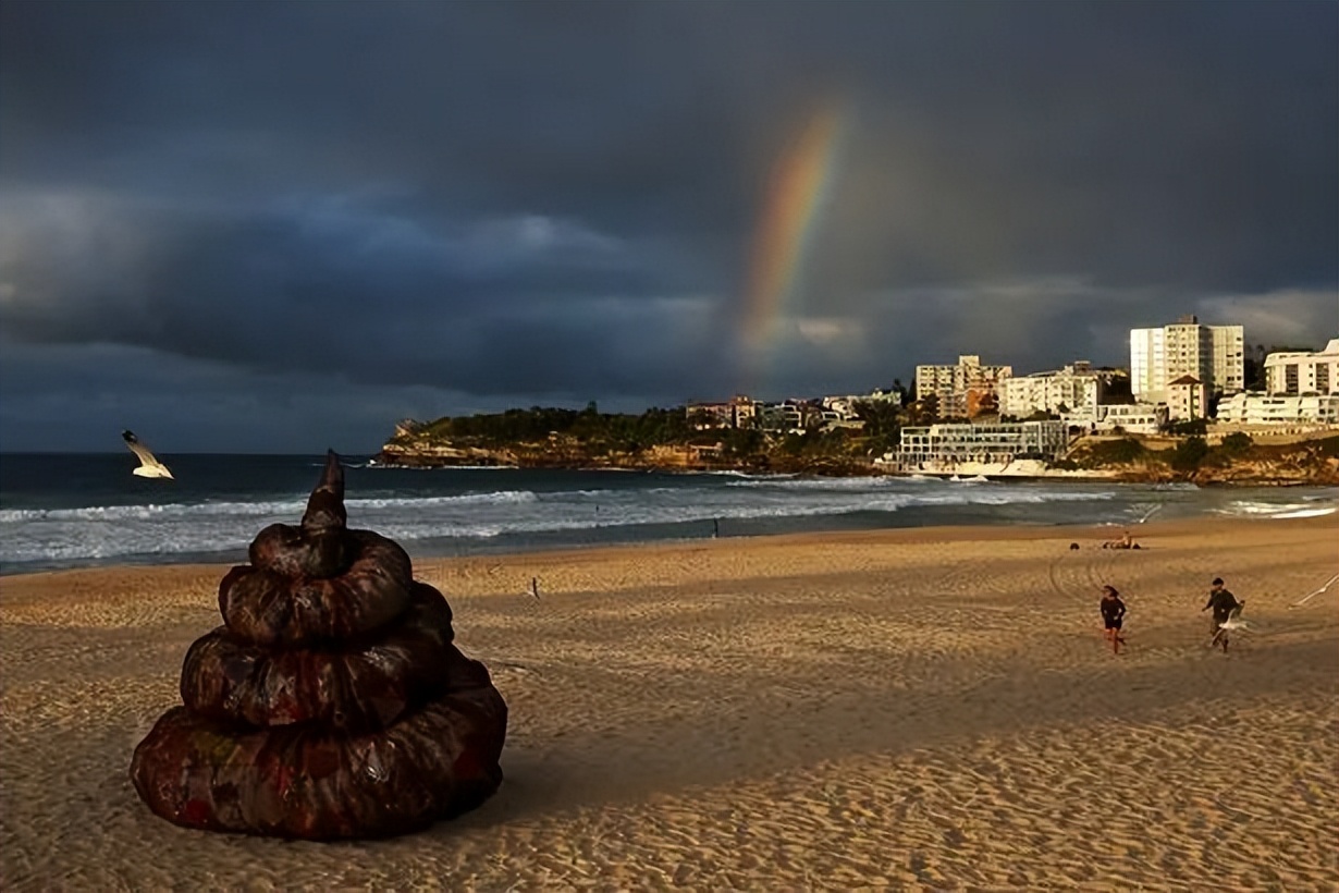 A 4-meter-long "poop" appeared on a foreign beach, which is surprising ...