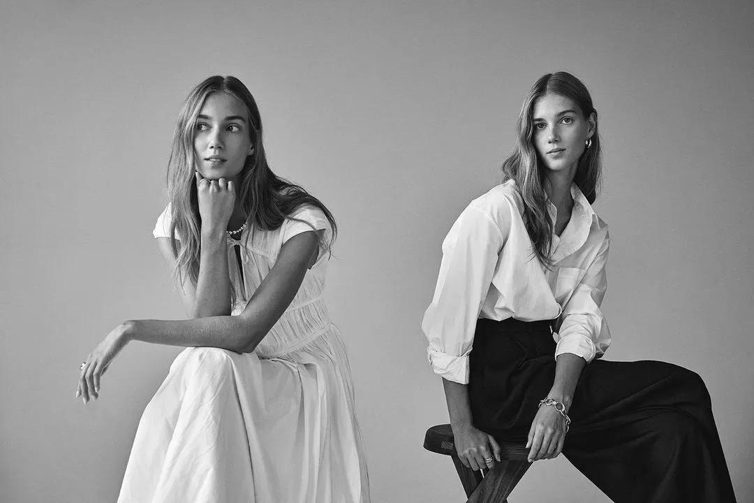 The ceiling for this autumn and winter is the twin model sisters. - iNEWS