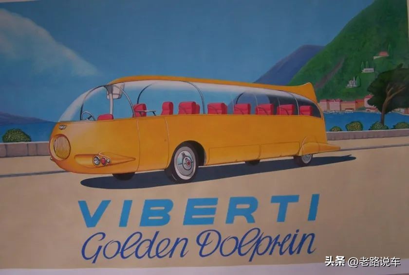 The Viberti golden dolphin bus turned out to be an Italian concept car ...