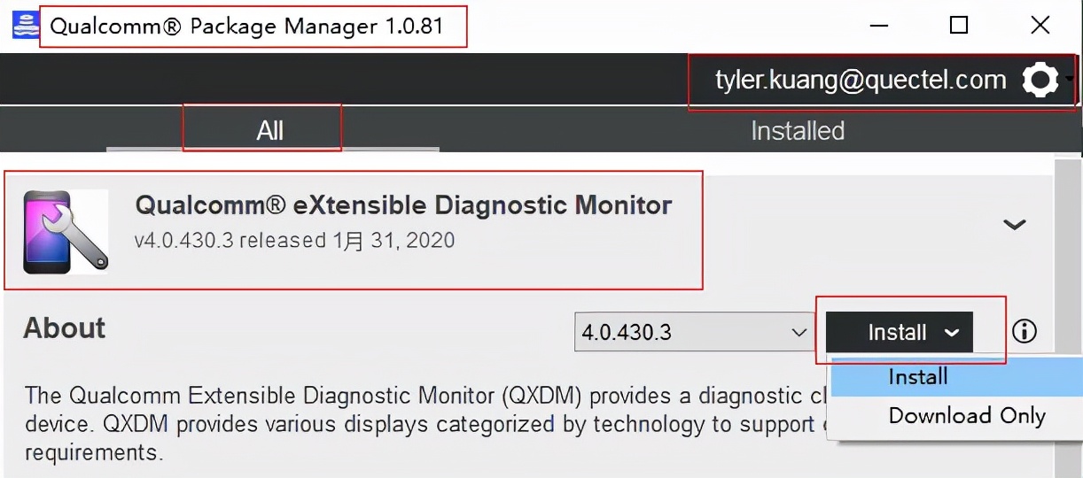 Qualcomm tool QXDM4 QPST installation and usage introduction - iNEWS