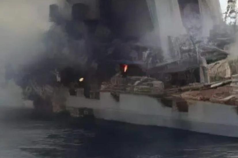 The final picture of the Moscow cruiser was exposed, the radar was ...