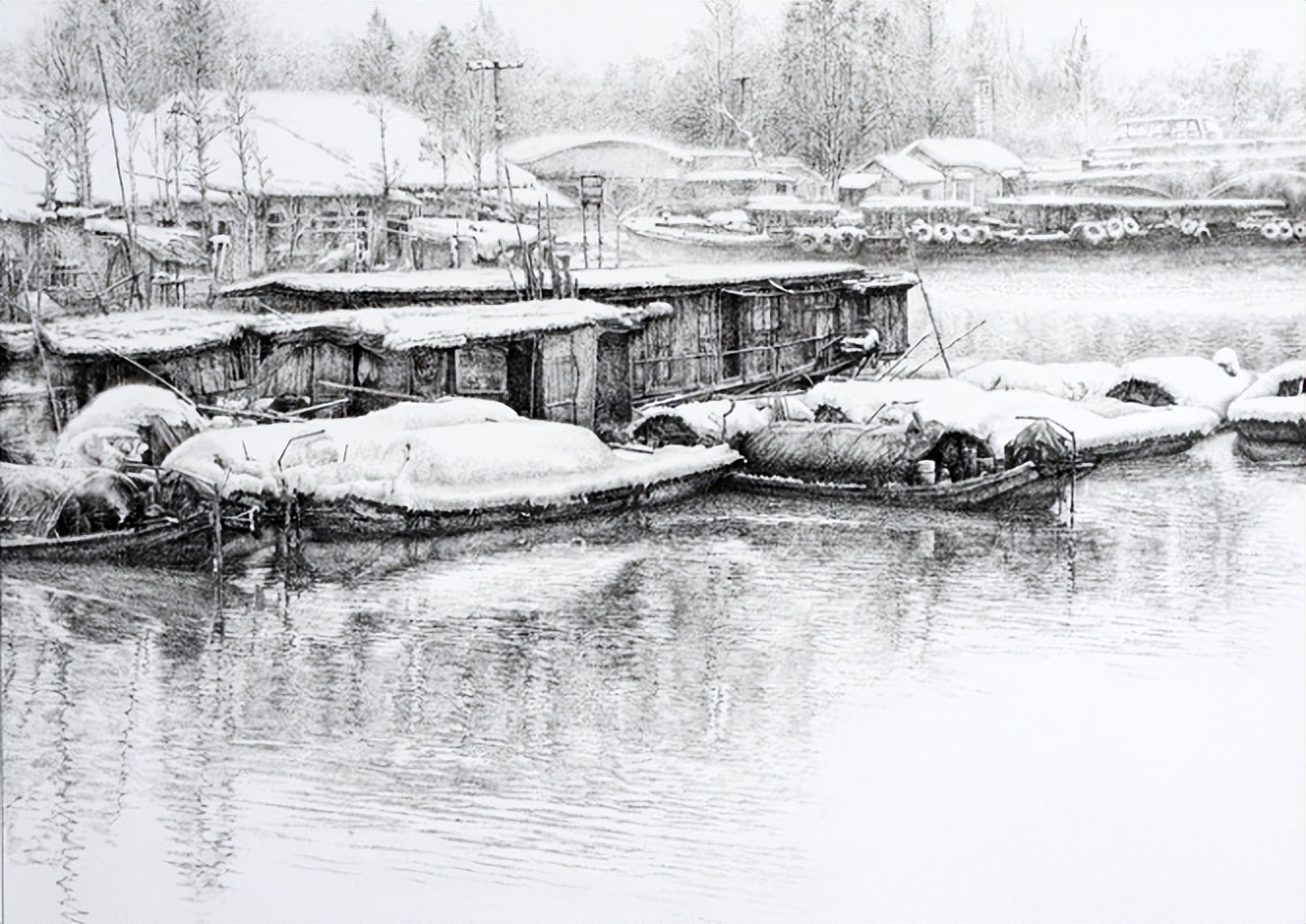 Chinese Art Sketch Sketch (19) Appreciation of Xu Yahua's Pen Sketch ...