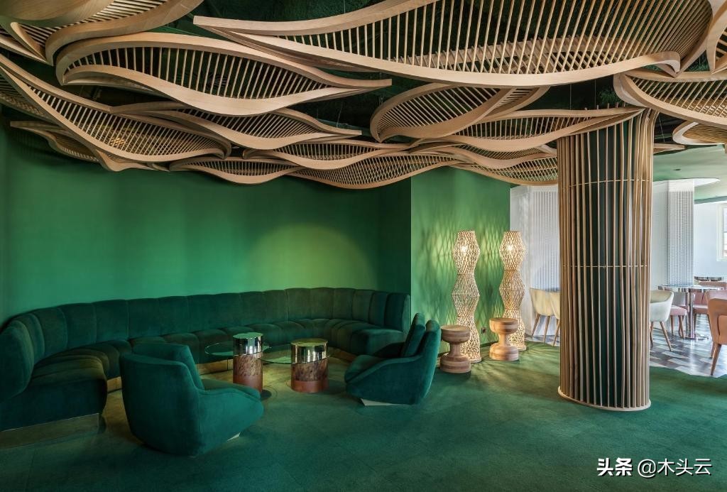 Green wood hotel design, perfect fusion of modern and traditional ...