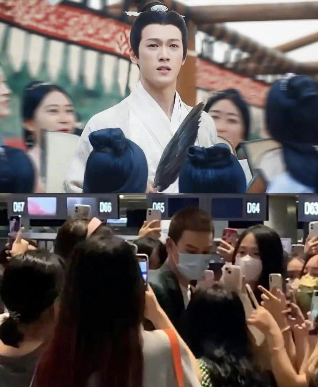 Yuan Shanjian of "Bright Stars" was ridiculed for running away at the airport outside the play ...