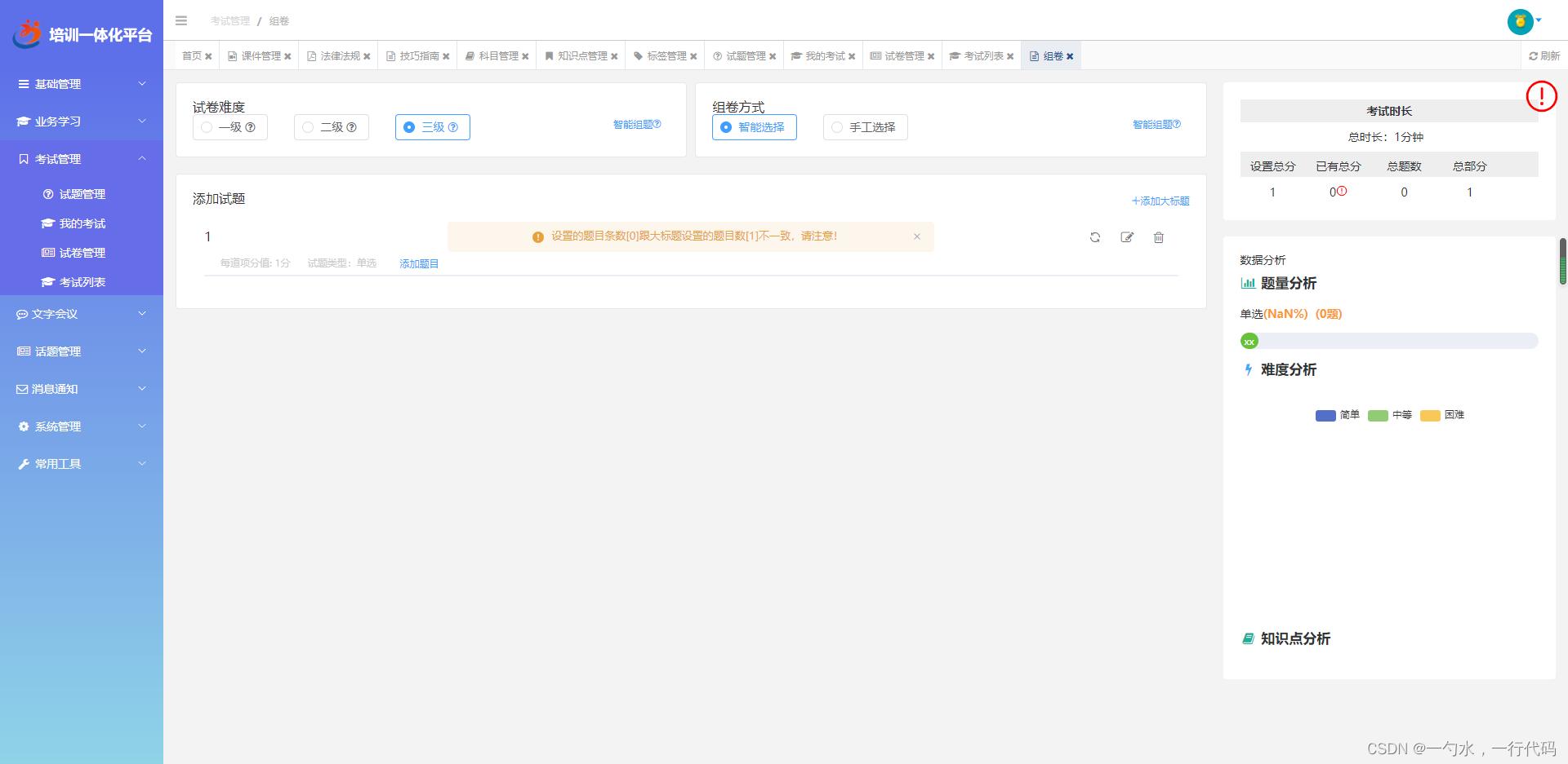 Digital knowledge base and integrated platform for examinations - iMedia