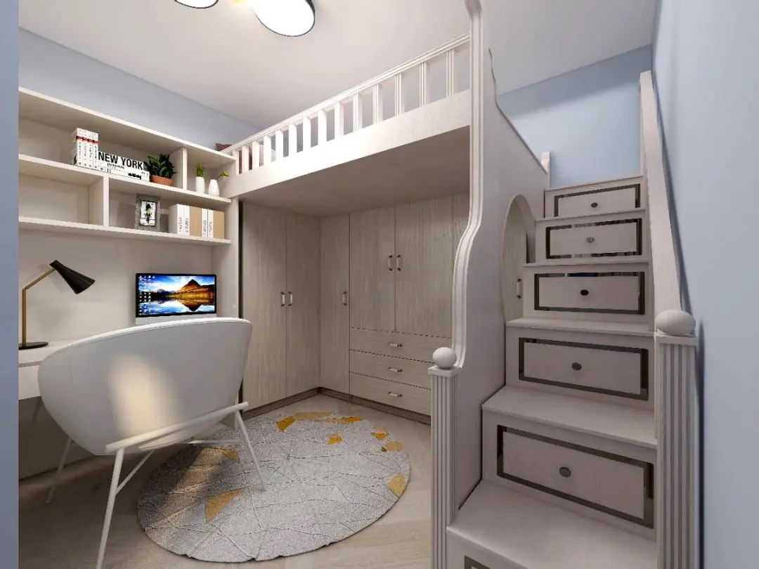 100 square meters of modern mix and match style, the living room is ...