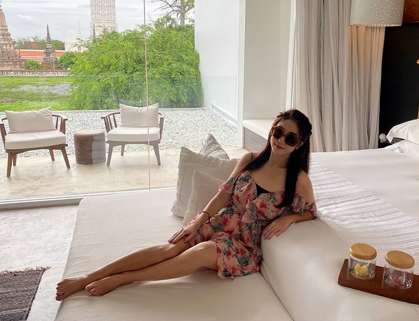 A recent photo of TVB actress Liang Xuemei, 45-year-old still ...