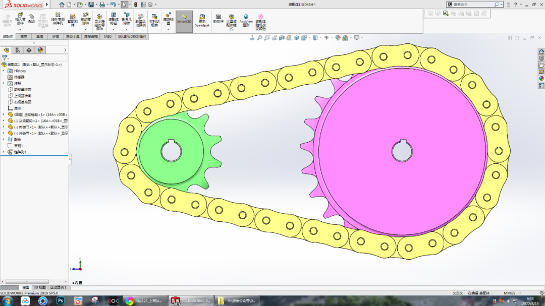 Why can't the end of the Solidworks chain be perfectly connected? - iNEWS