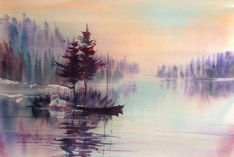 The Bulgarian artist's watercolor paintings are dreamy and immortal - iNEWS