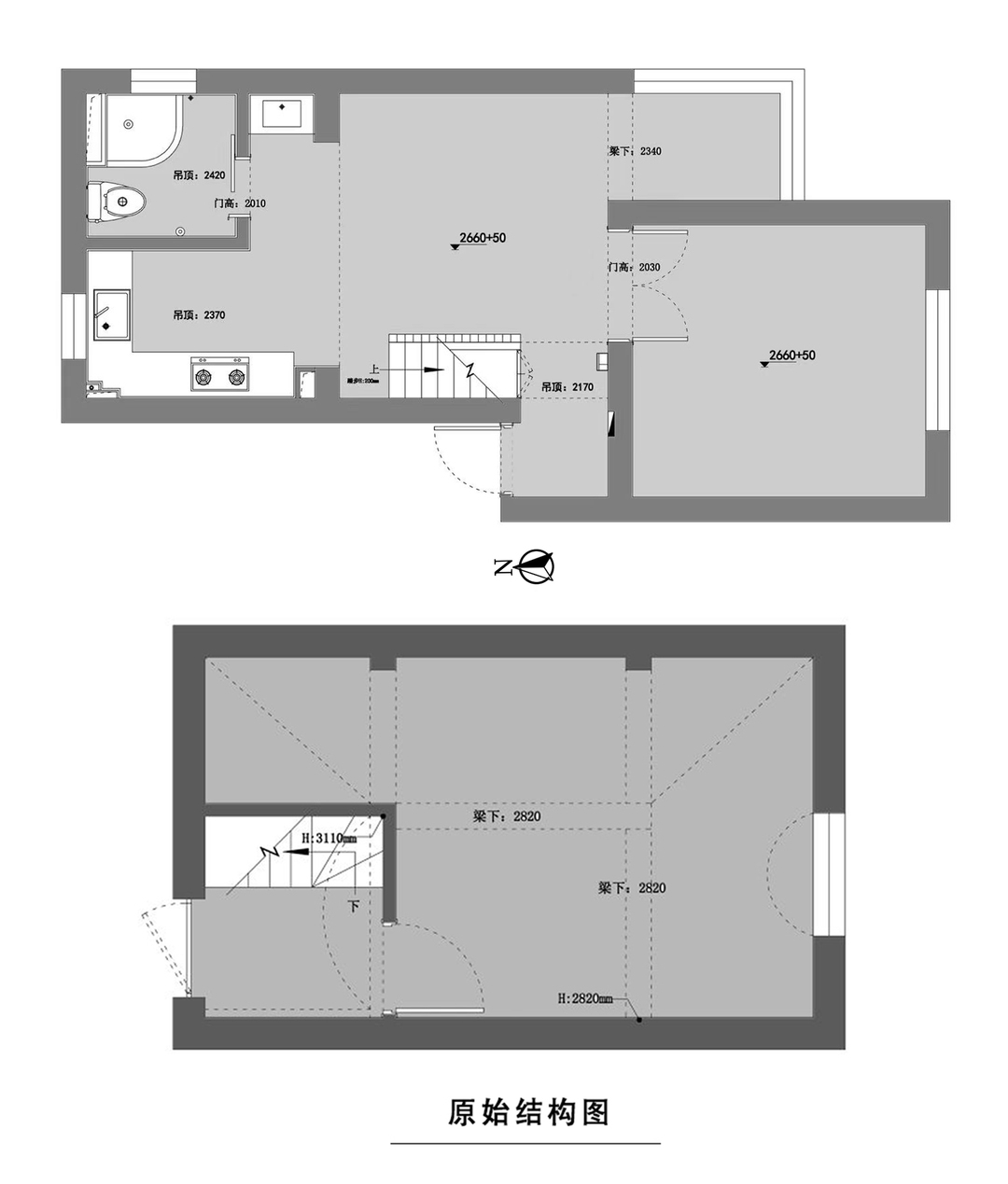 One person, one cat, one home, 55 square meters of black and white ...