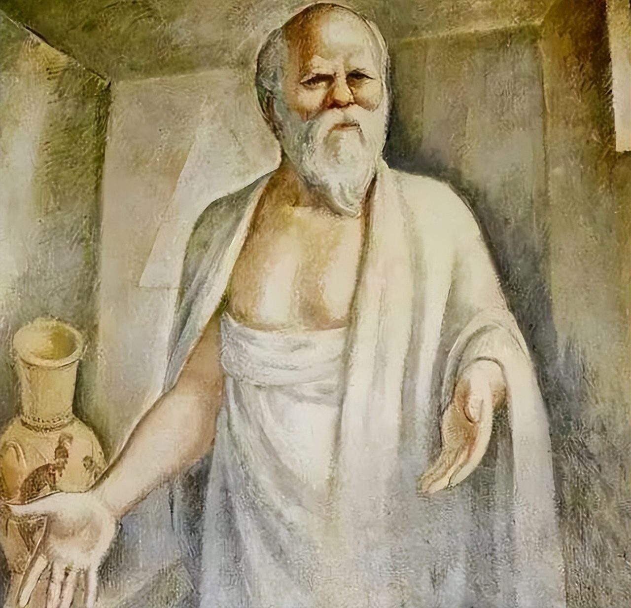 Under the sycamore tree, the dialogue between Socrates and Plato, the ...
