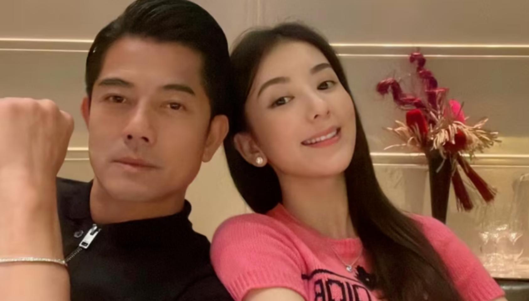 Aaron Kwok's family appeared in Shanghai. His wife is beautiful and his ...