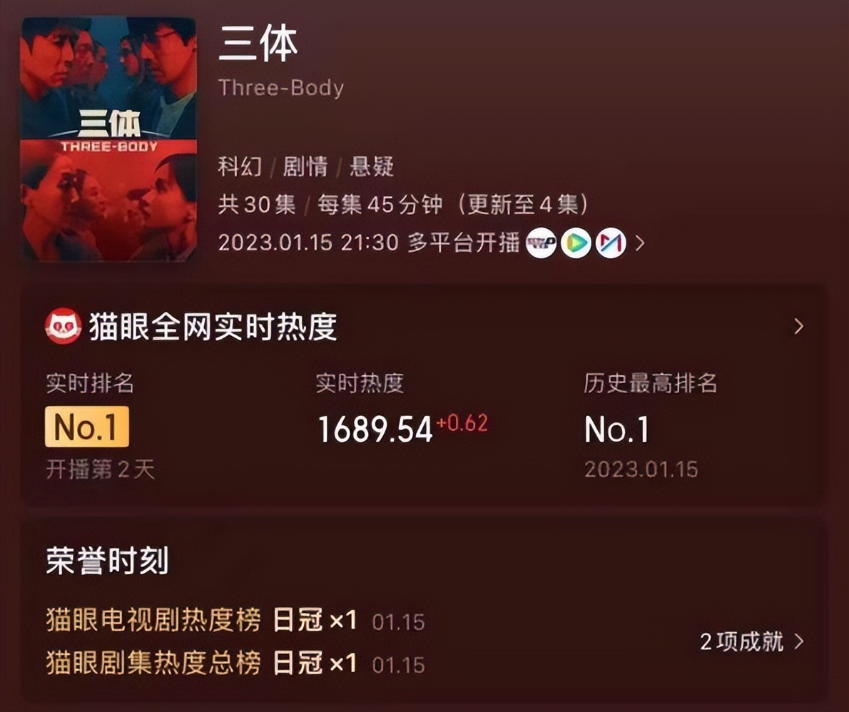 Migu launched the TV series [Three-Body Problem], presenting the first ...