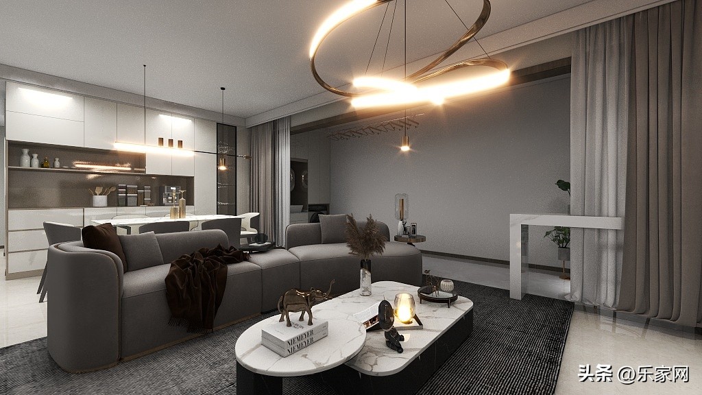 Jinan Longhu Tianyao 117 square meters decoration design scheme - iNEWS