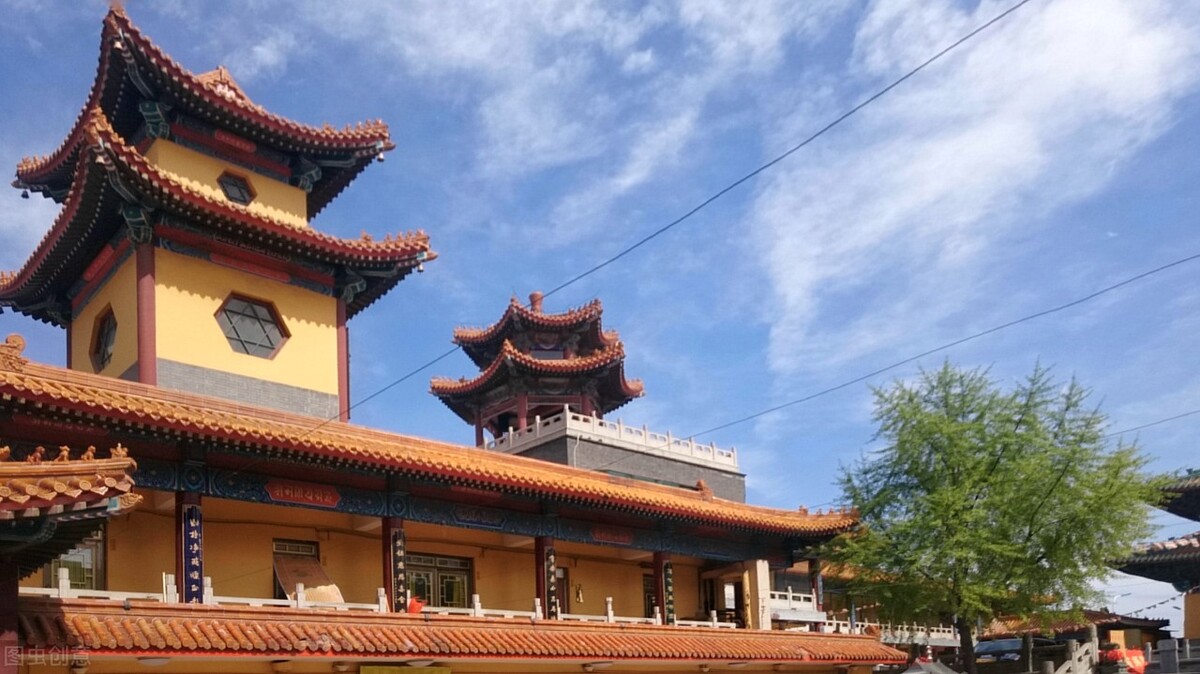 This temple in Tianjin has three treasures, a locust tree more than 600 ...