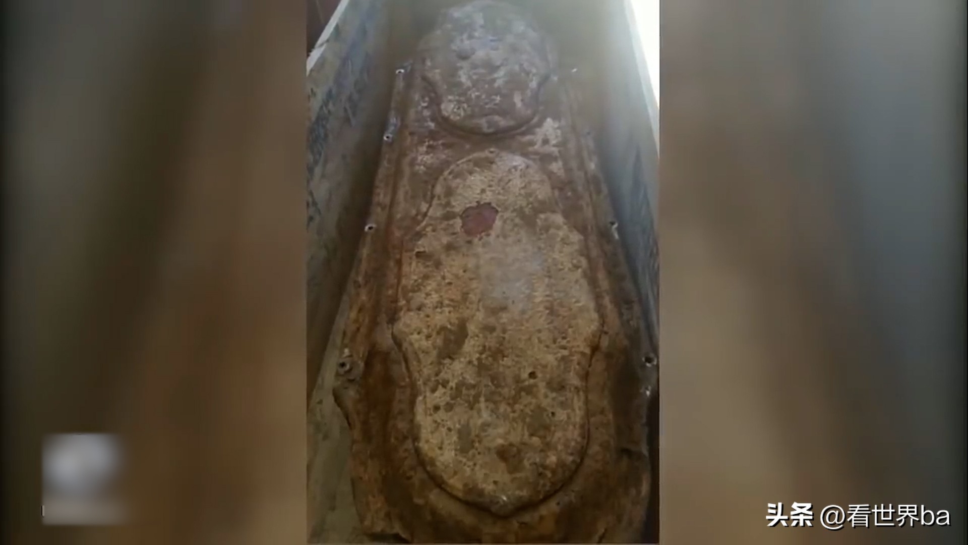 In 2016, workers dug out a mysterious metal coffin from the basement ...