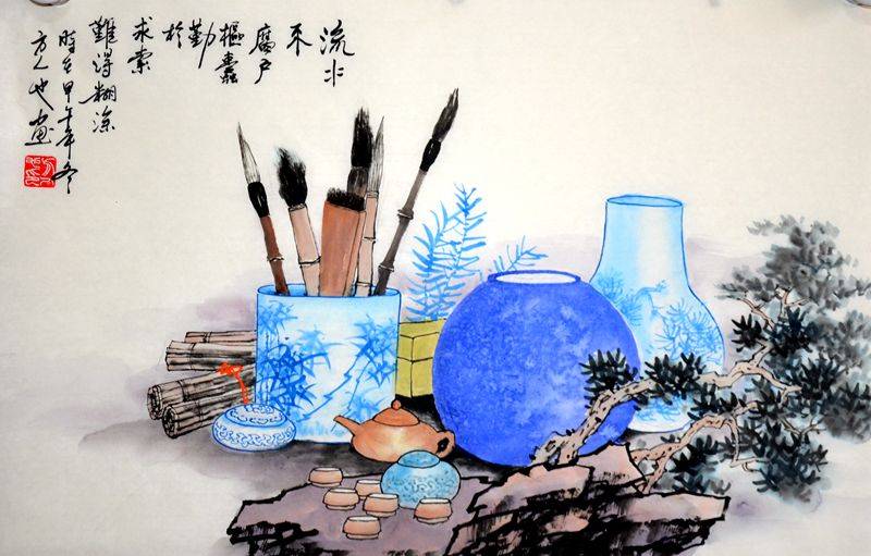 [Essay] Fang Renye's Chinese Painting: Materials from Nature - iMedia