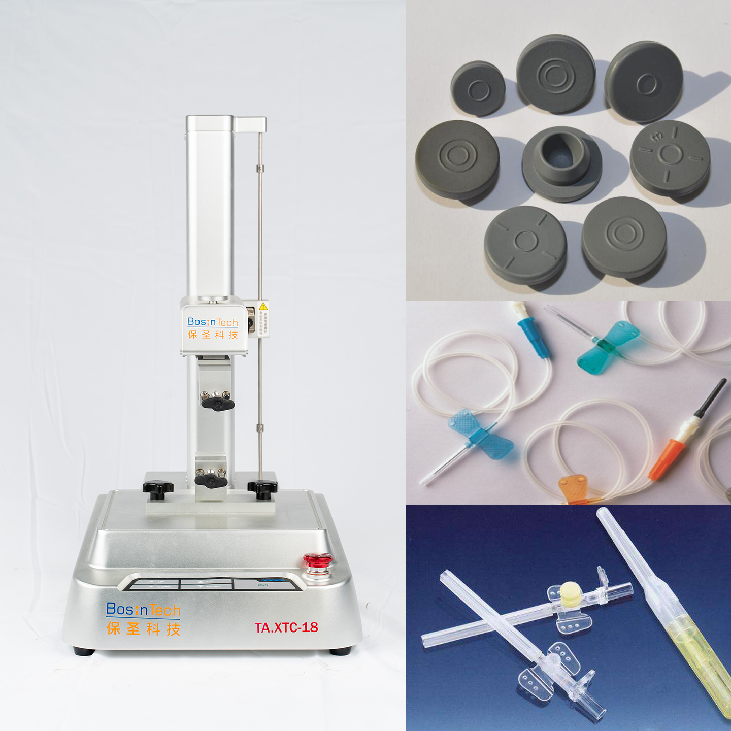 Puncture force tester for medicinal rubber stopper piercer - iMedia