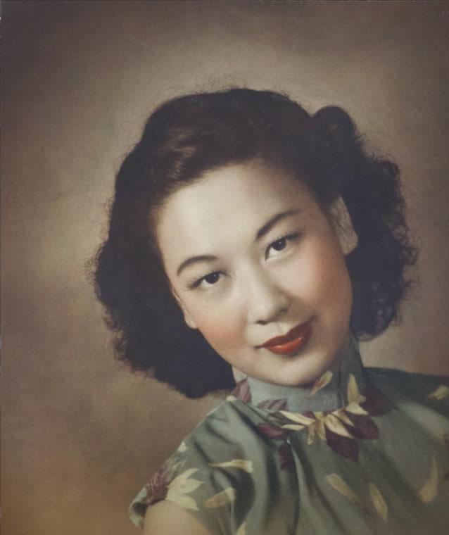 Old color photos: a rich girl in Shanghai in the Republic of China ...