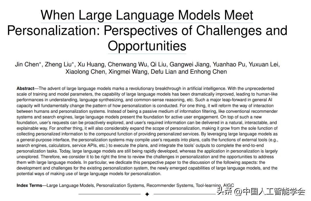 A review of the latest "When Large Language Models Meet Personalization ...