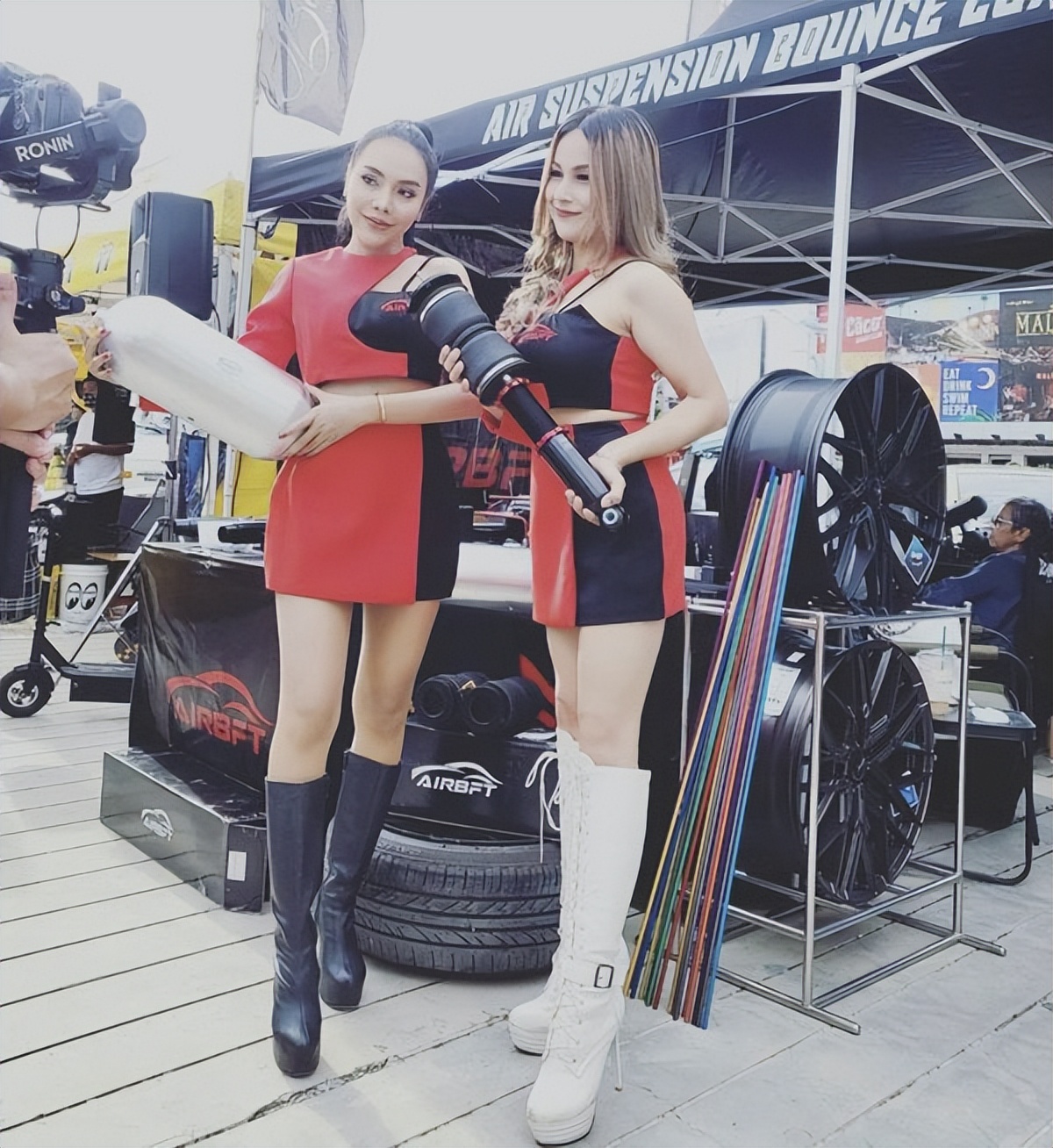 The scene of the car modification culture party in Pattaya, Thailand ...