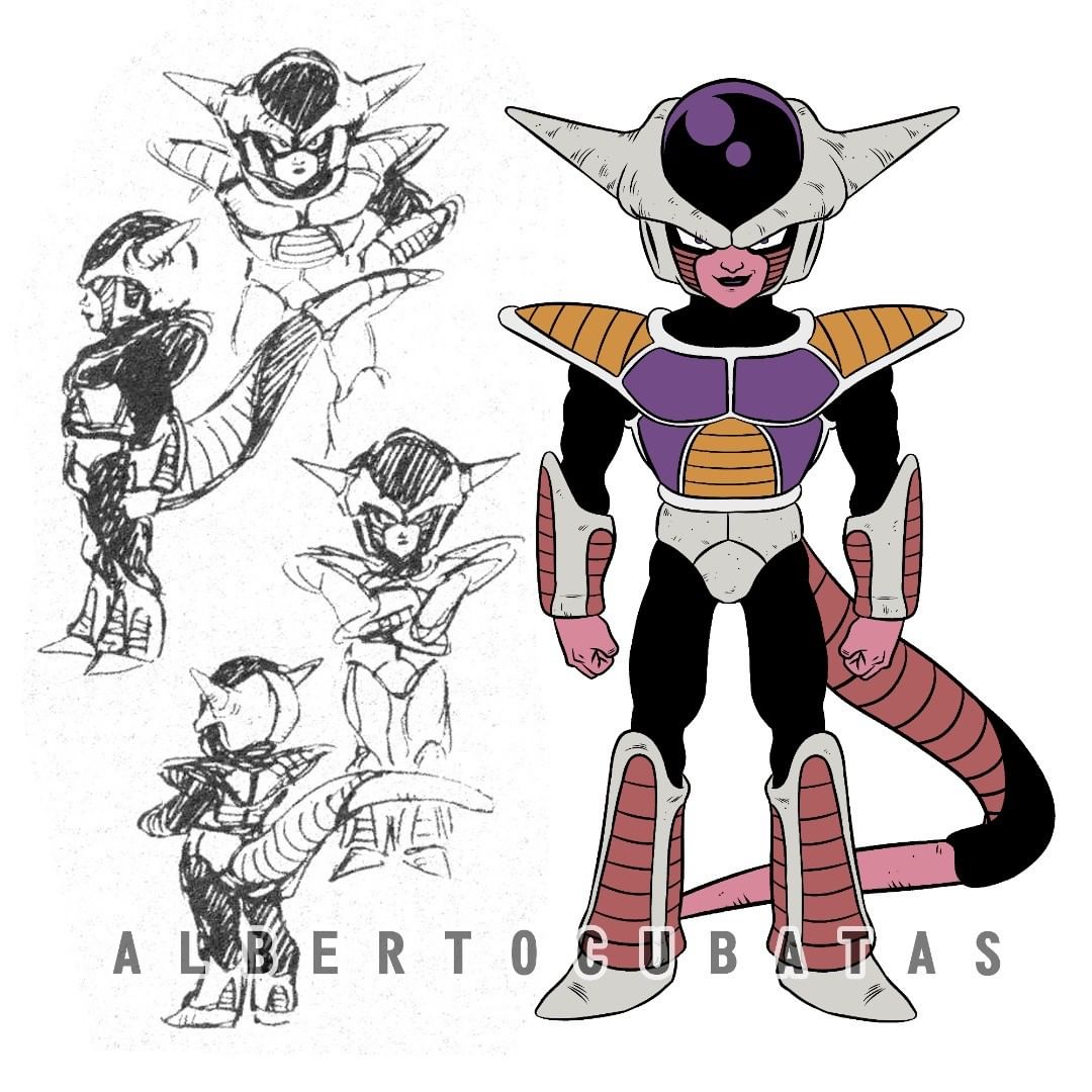 It's unbelievable that Frieza was originally designed to look like a ...