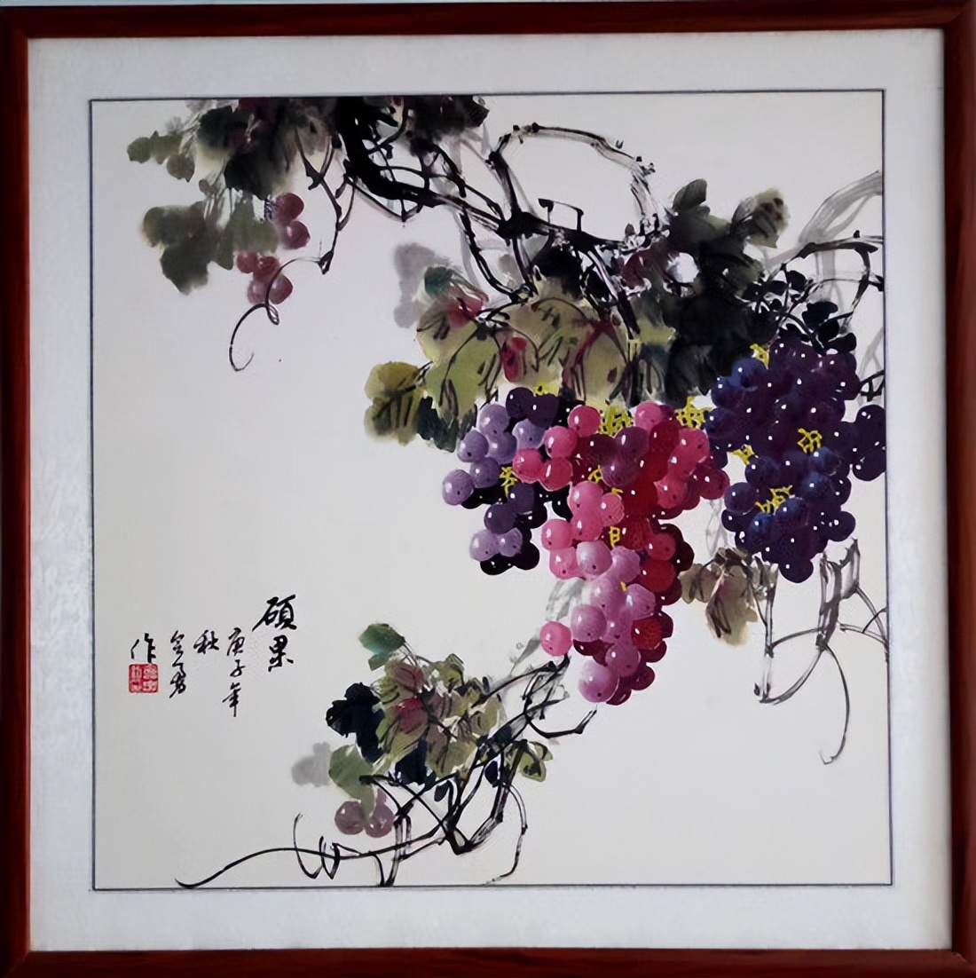 Yu Huiyong, founder of Chinese painting of grapes with frost, famous ...