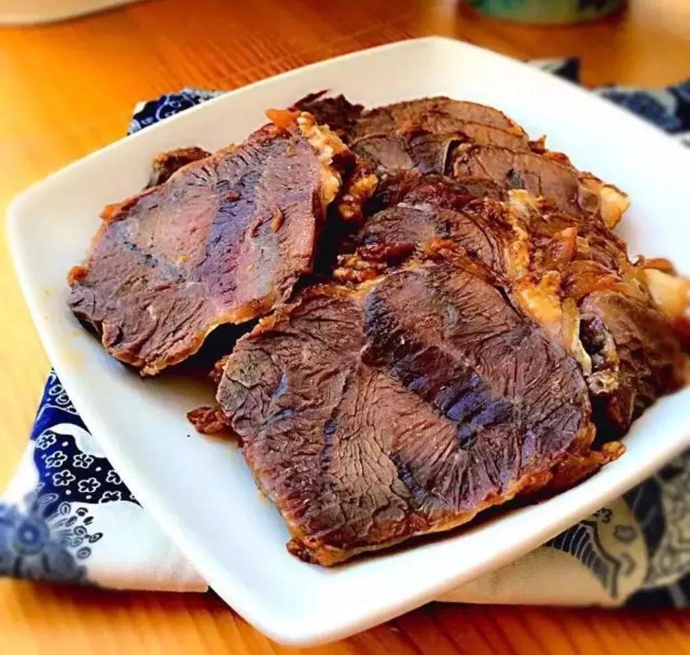 The beef is soaked in the secret sauce for a day, it is better than the ...