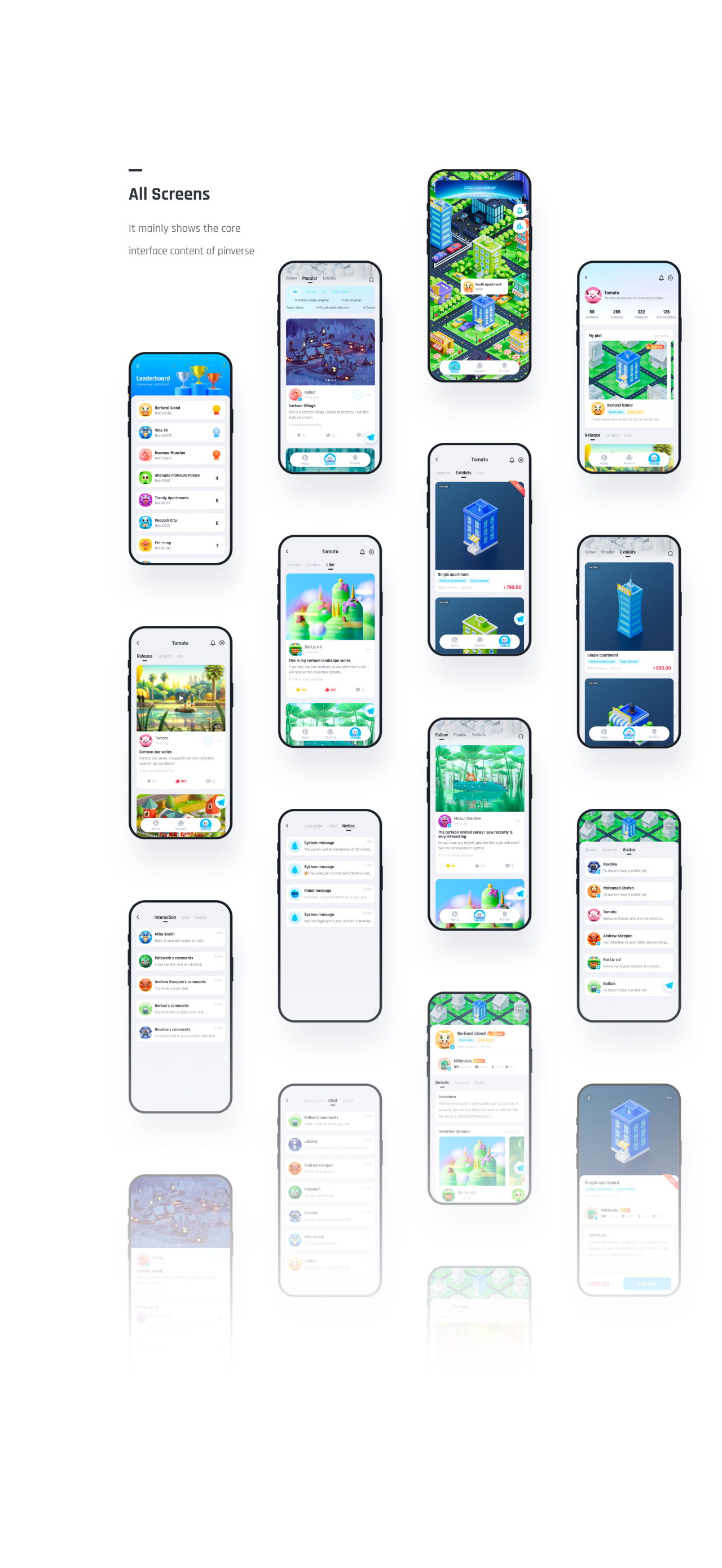 Metaverse social product APP design sharing - iNEWS