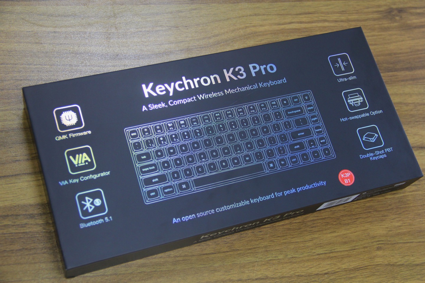 Thin, portable and stress-free, office typing productivity, Keychron K3 ...