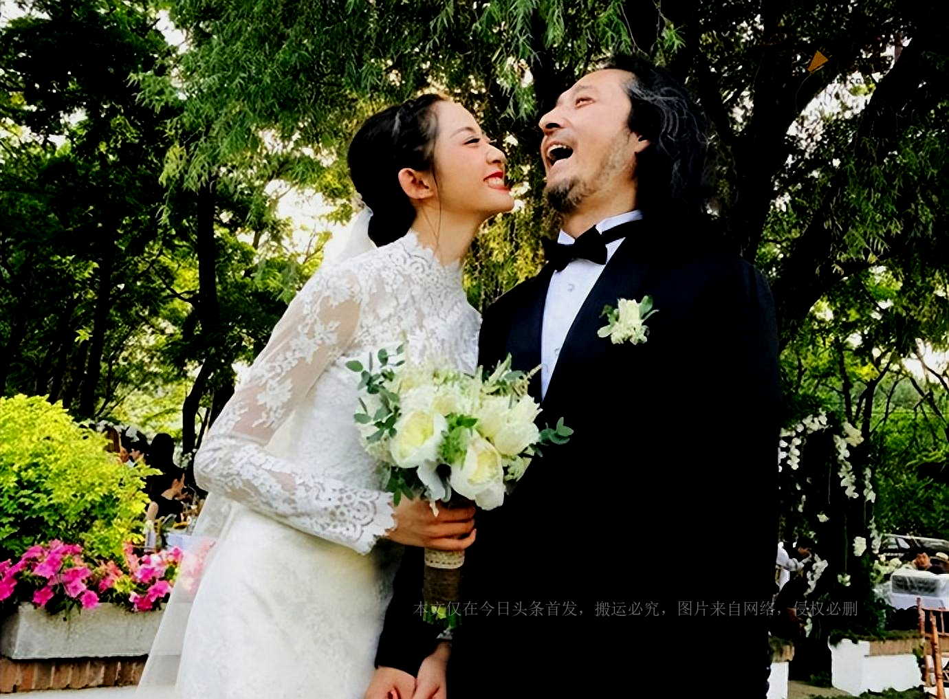 Sambo kissed his beautiful wife Disney, who is 25 years his junior. The ...