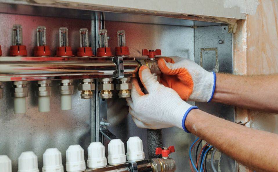 The reason why the heating water inlet pipe is hot and the return water ...