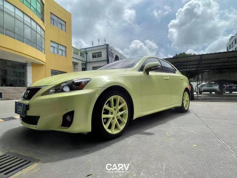 Lexus IS Cafu Color Change Film Platinum Chanel Yellow, Can Be Sweet ...