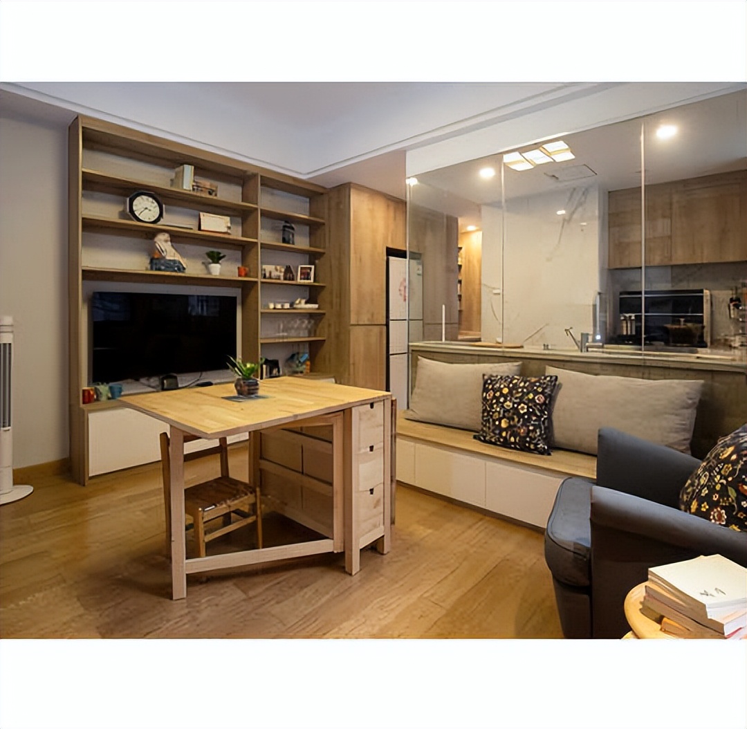 The 86-square-meter modern two-bedroom, the whole house is made of log ...