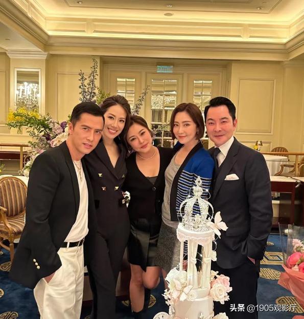 The 48-year-old Hong Kong actress held hands with her rich boyfriend, and her ex-boyfriend Xiang ...